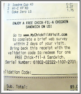 GD Send me all your Chick-Fil-A Survey receipts > General Discussion ...