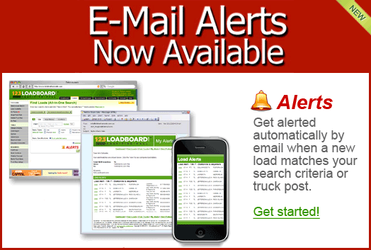 123Loadboard - Blog: 123Loadboard.com Launches Advanced Email Alerting