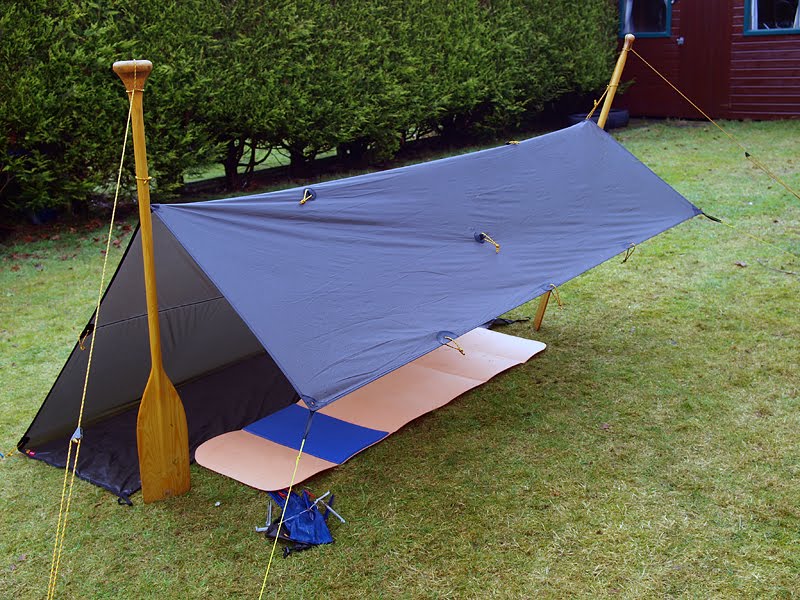 Stayin' Alive: Alpkit Rig 7 Tarp, Pitching with Paddles