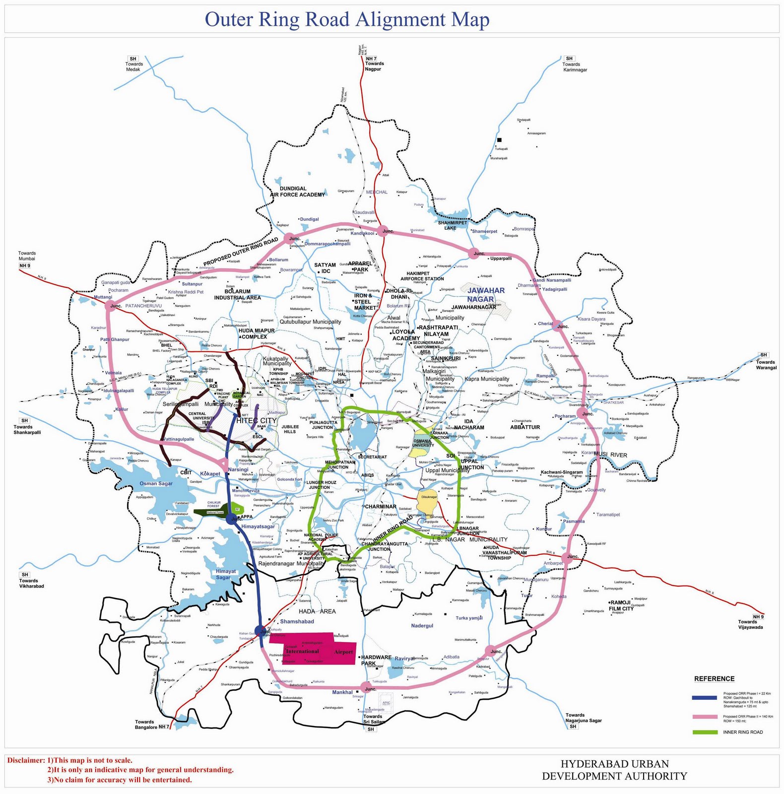 Want Plot or Flat in Hyderabad: Outer Ring Road Map