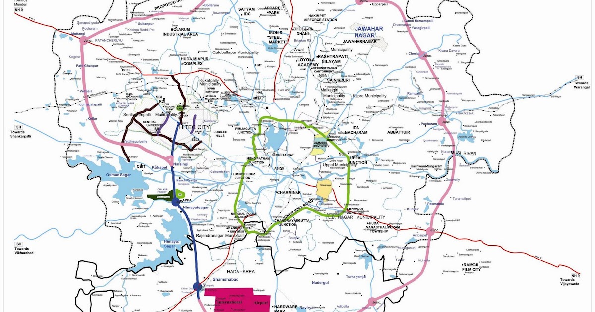 Want Plot or Flat in Hyderabad: Outer Ring Road Map