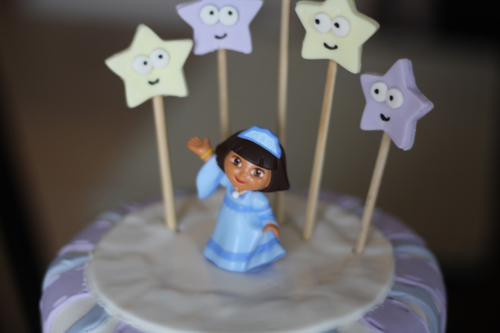 Becca's Blue Bakery: Snow Princess Dora Cake
