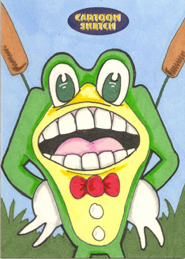 Random Drawings: Cartoon Sketch - Flip the Frog