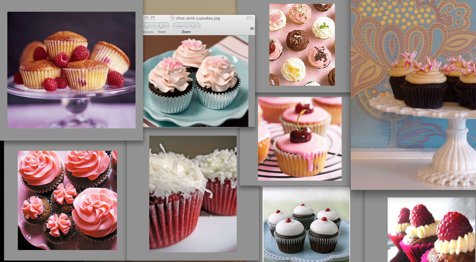 how do i love thee: cupcake collage