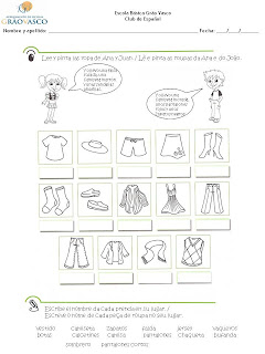 mi primera escuela de español: Ficha Ropa