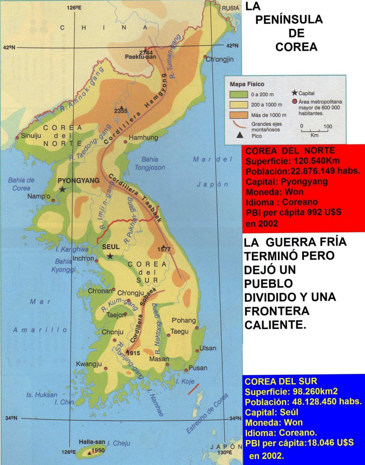 Construye la historia: 4° Península de Corea: Las dos Coreas ficha técnica.