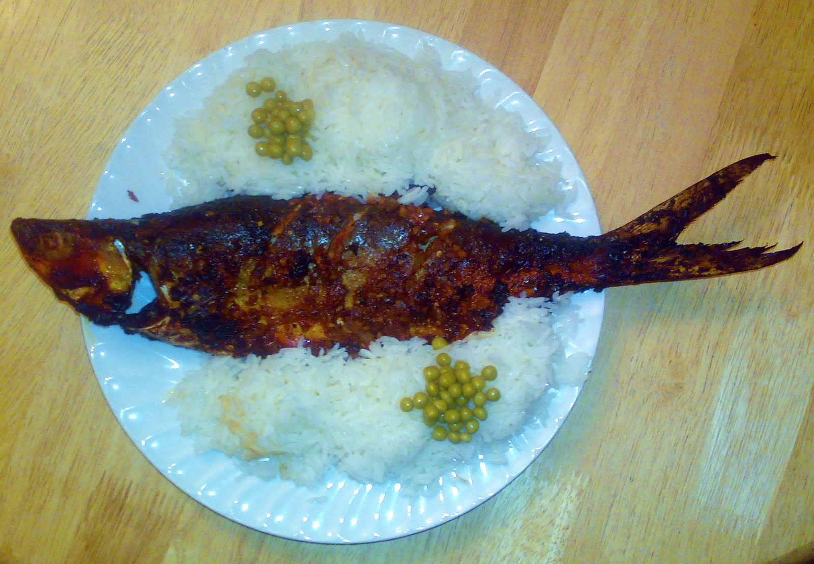 Dans Ma Cuisine: Roasted fish and Jasmine rice!(di best rice 2 me)