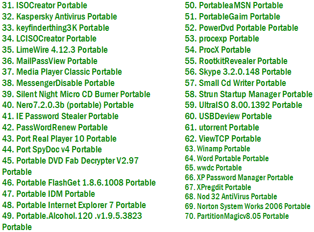 FREE PORTABLE SOFTWARE