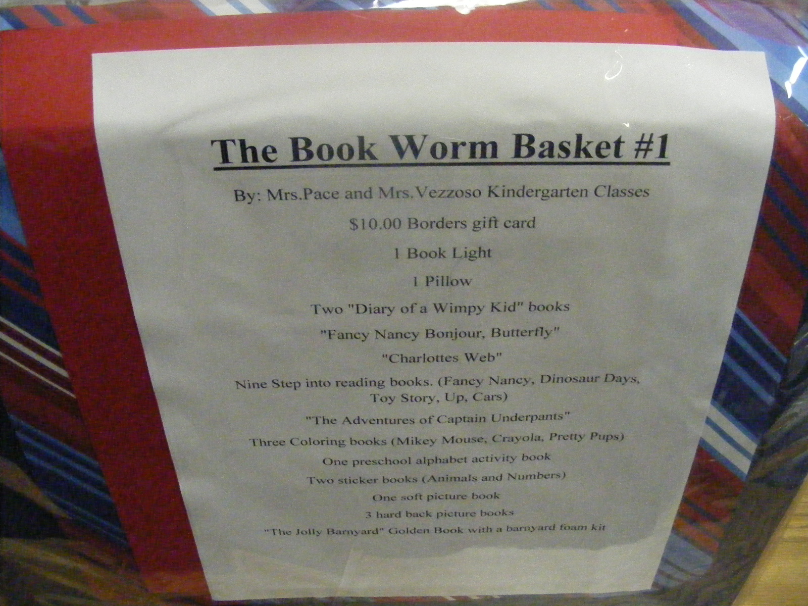 Andrus Elementary Harvest Festival: The Bookworm Basket
