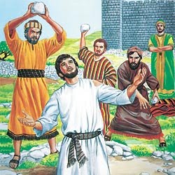 MI LIBRO DE HISTORIAS BIBLICAS: Esteban apedreado