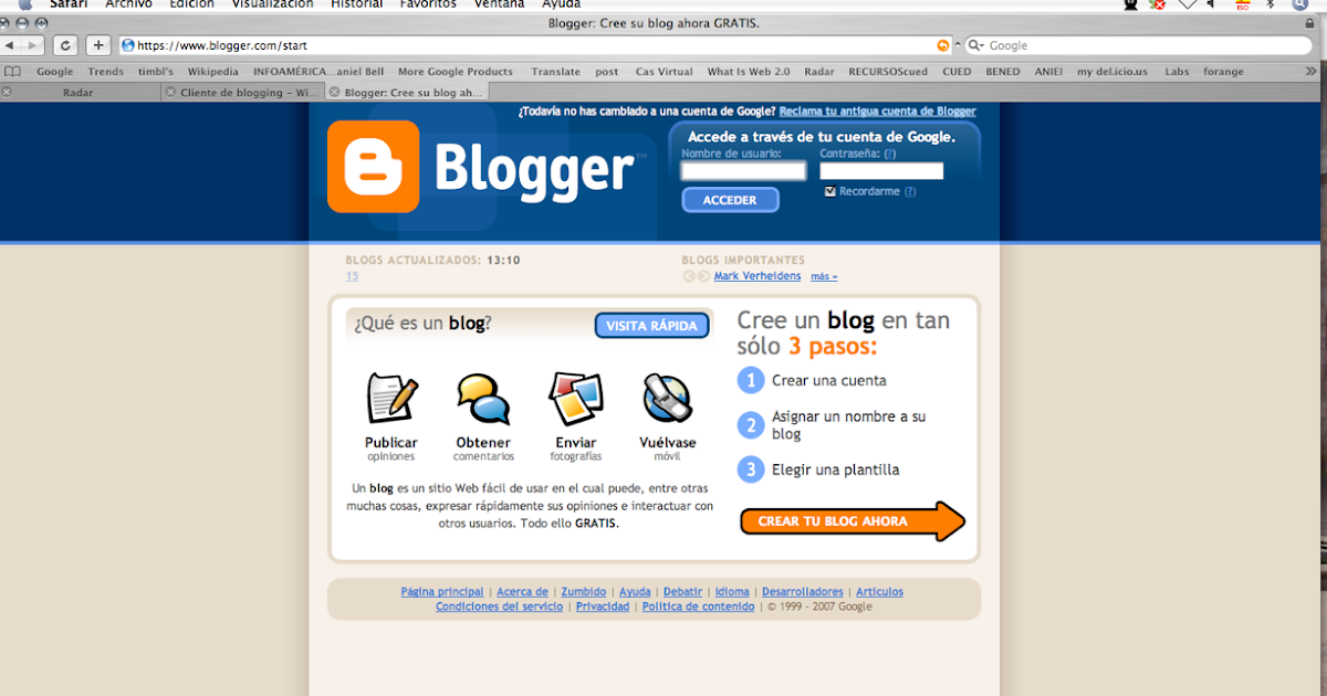 Tutorial para crear un blog: Cómo crear un Blog