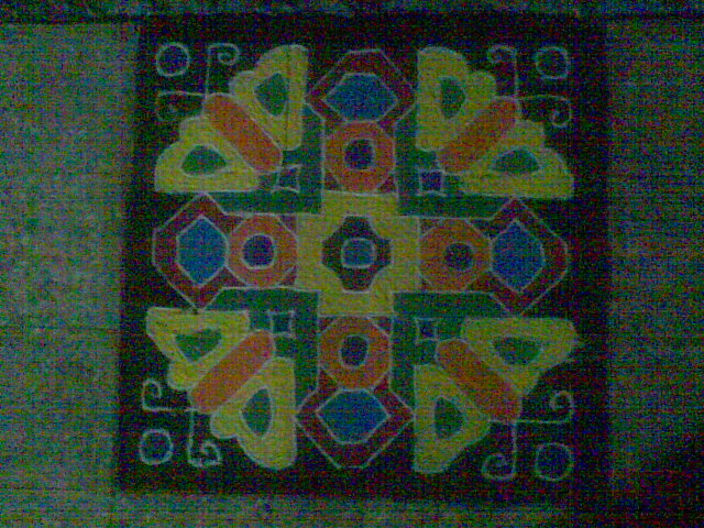 rangoli: dot rangoli, simple design
