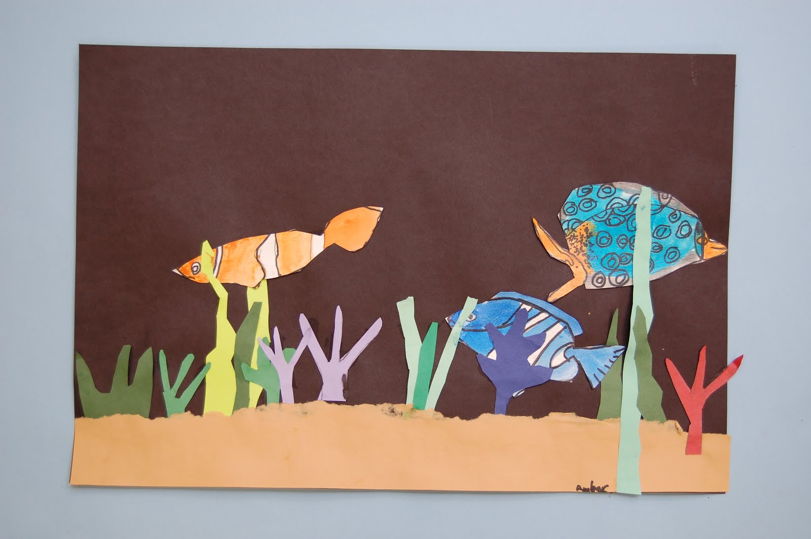 super happy art class: Under the Sea Collage