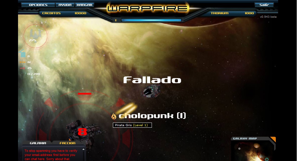 Juegos de Navegador: WarpFire