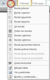 MANUAL- WORD(2007): Uso de la banda de opciones