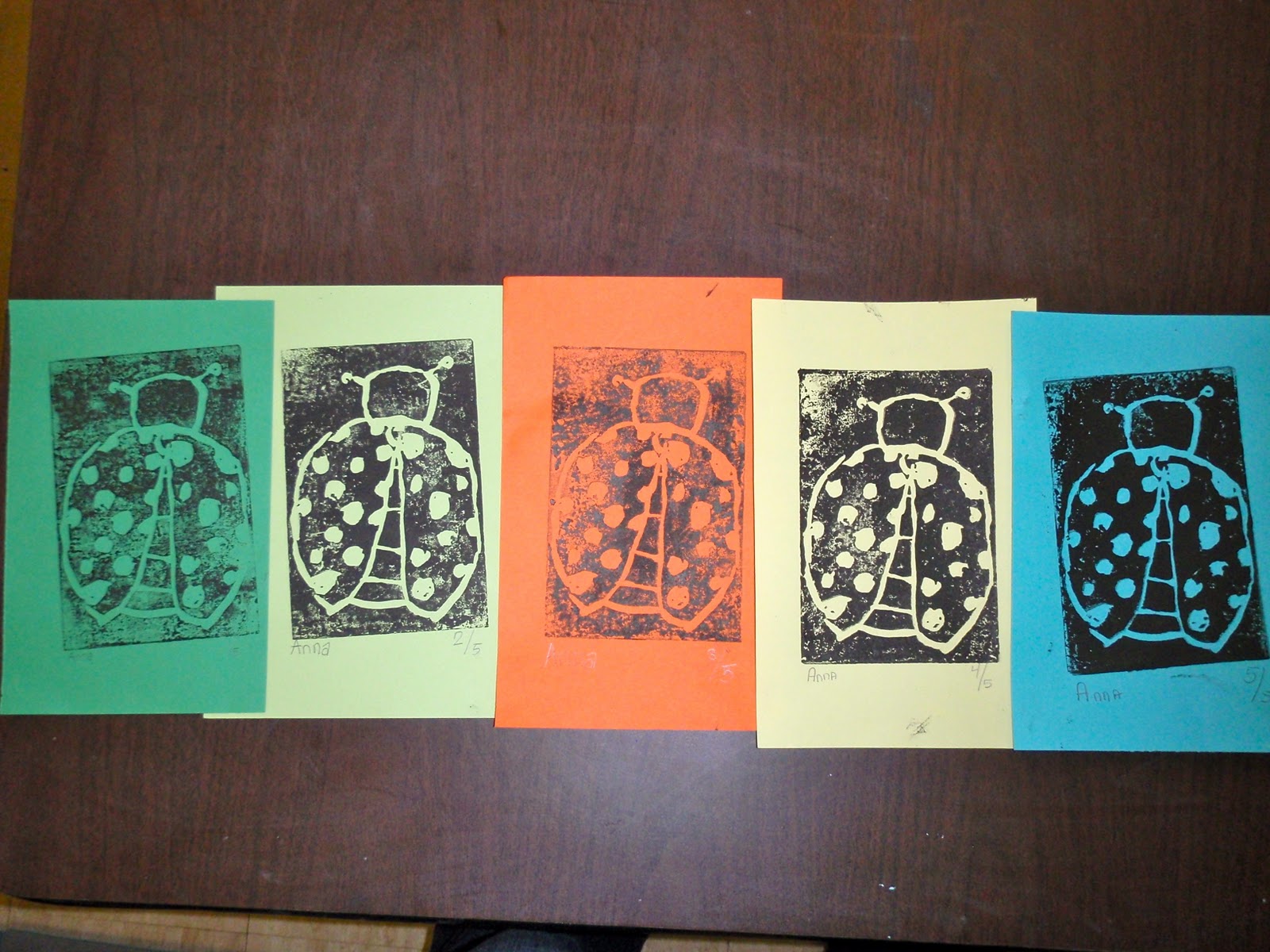 Organized Chaos: 2nd Grade - Printmaking Bugs