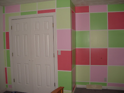 Squid and Sparkles: Erin's Checkerboard Wall