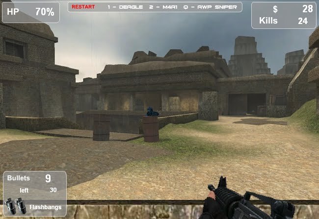 FREE ONLINE GAMING: Play The Famous FPS Game on Flash - COUNTER-STRIKE