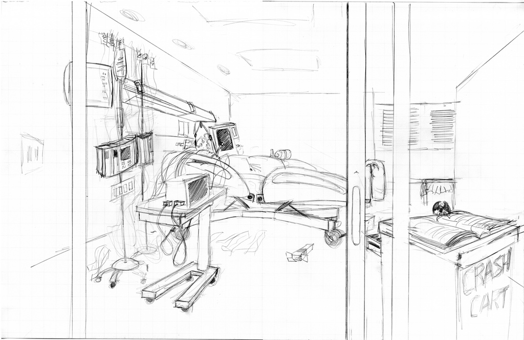 Intensive Care Medicine - Portrait Of Death In America (Sketch ...
