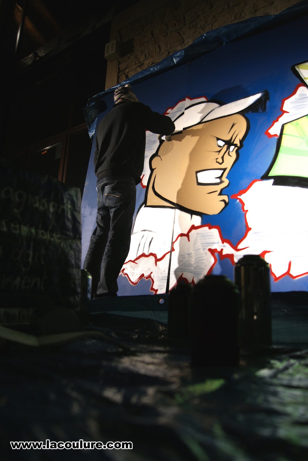 collectif La Coulure - graffiti lyon: démo de graffiti