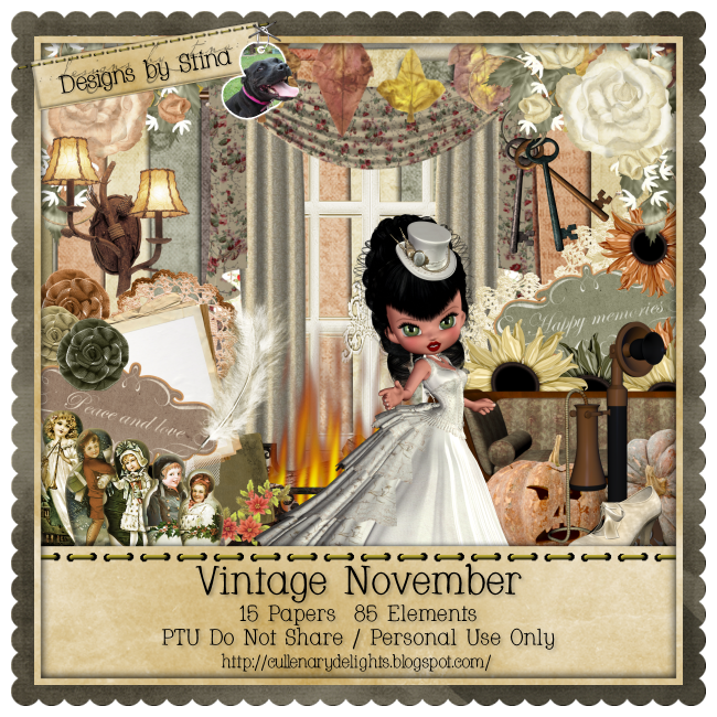 Staffy Scraps: Designs by Stina: New Exclusive Kit "Vintage November"