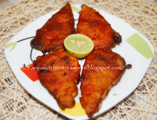 Anju's Kitchen Treasures: King Fish (Surmai) fry