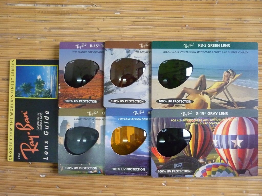 Ray Ban Lens Guide Selection [SOLD] ~ Joe Ray Ban
