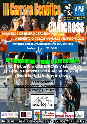 CorreCaninos Mushing Trail Madrid: III Canicross Benéfico APAP Alcalá ...