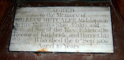 AFTER THE CONFLICT - Cumbrian War Memorials: A death in Nelson's Navy ...