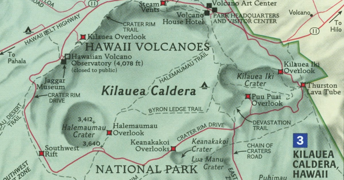 GIS Research and Map Collection: Kilauea Caldera Maps in Ball State ...