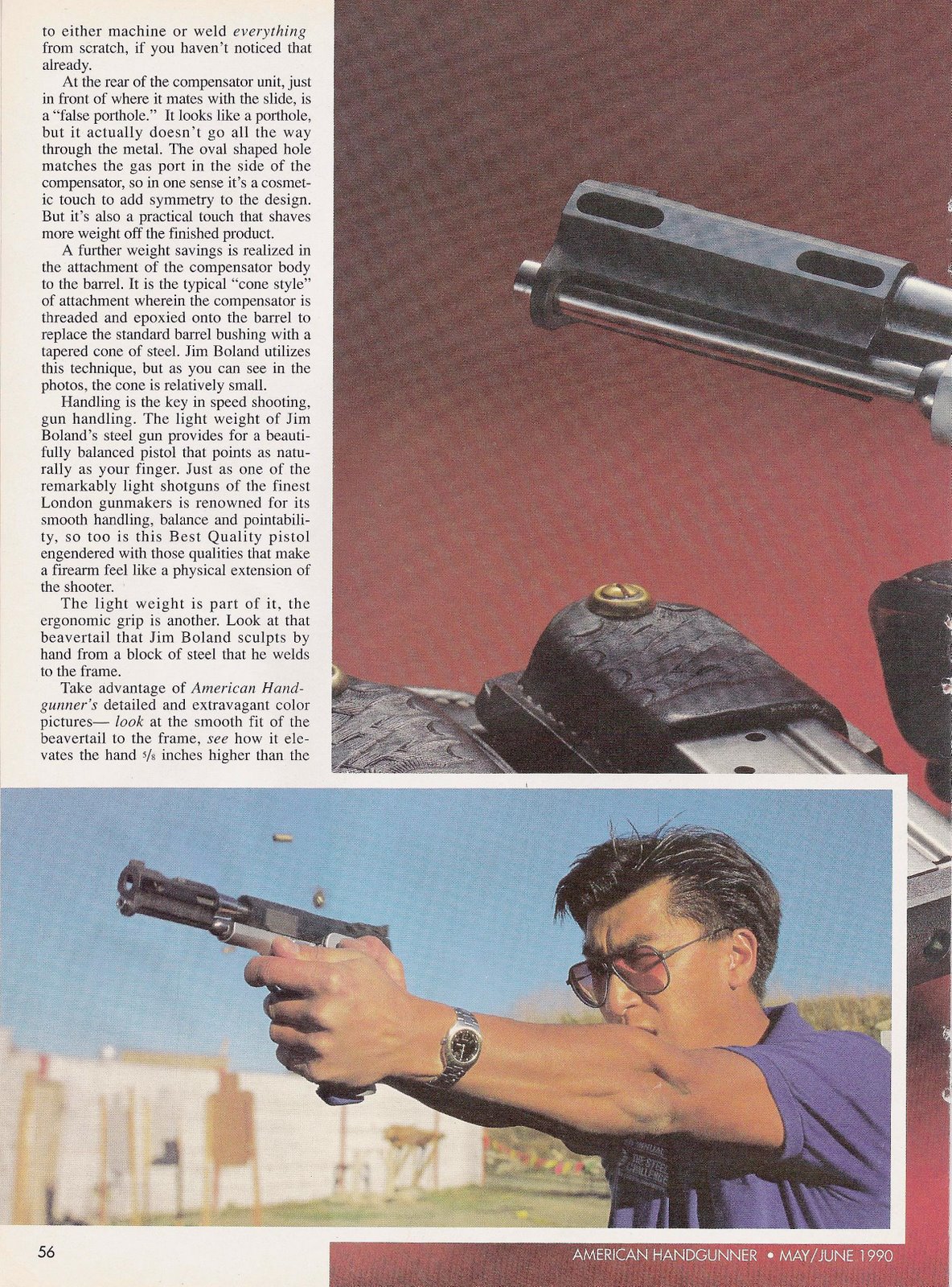 The Arsenal of Democracy: Jim Boland 1911 Steel gun in .38 Super-AH article
