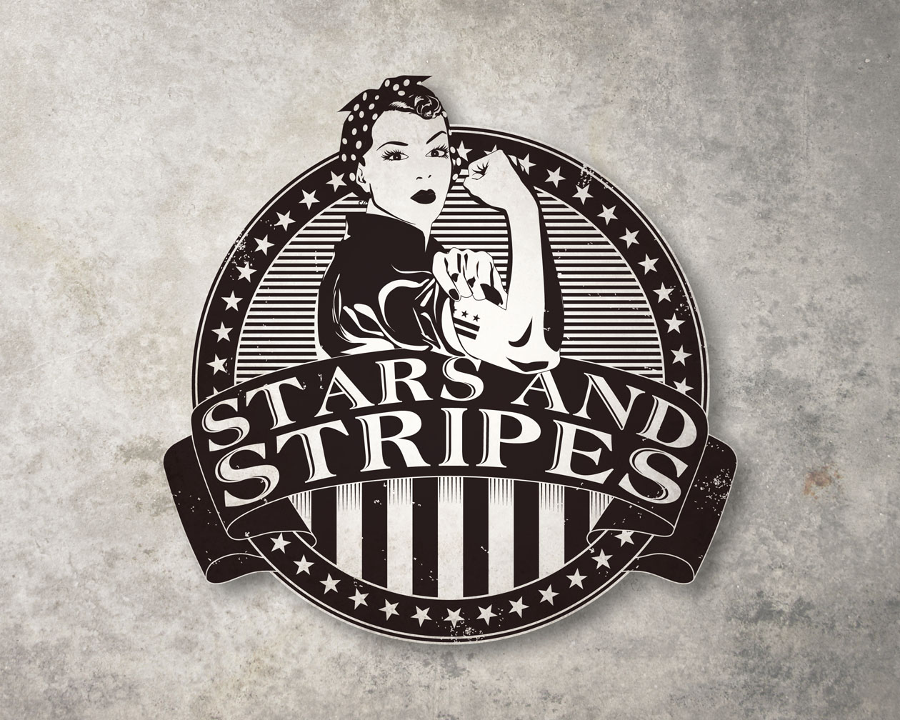 Erik Dean Design: Stars & Stripes Logo
