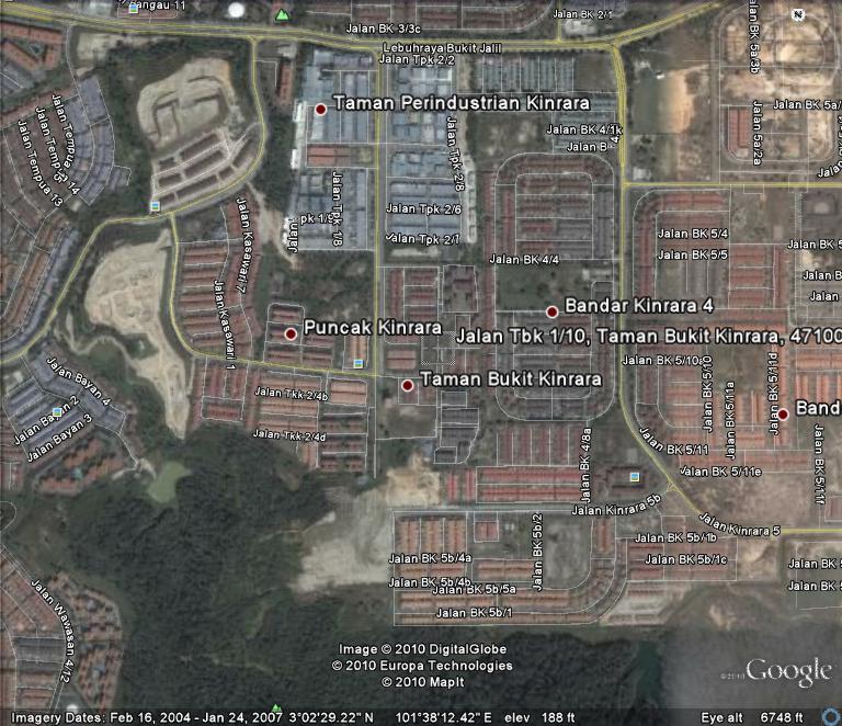 BADAN PENGURUSAN BERSAMA PANGSAPURI MELUR TBK: MAP LOKASI TAMAN BUKIT ...