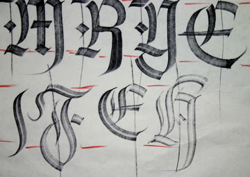 2007 Advanced Calligraphy Workshop: Reggie's Blackletter Demonstrations