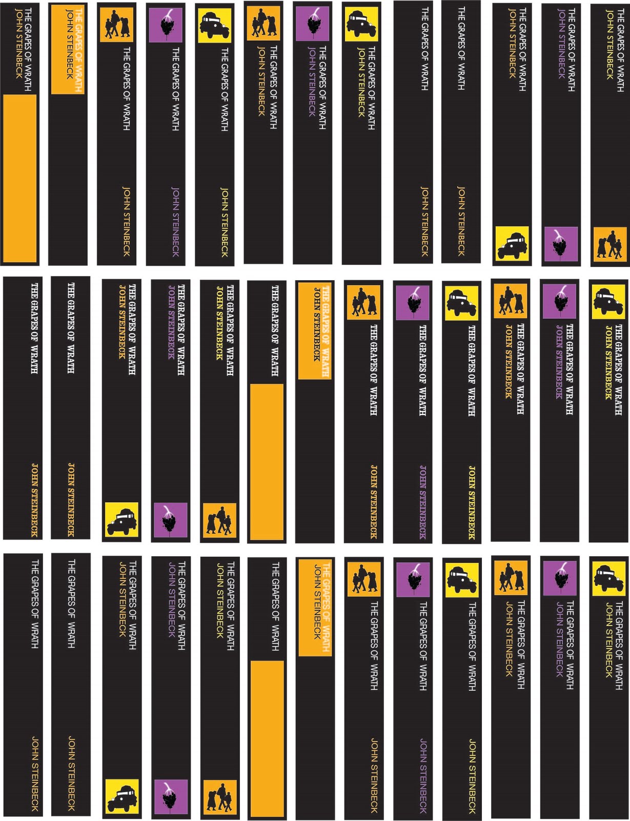Design Practice Blog: Spine layouts
