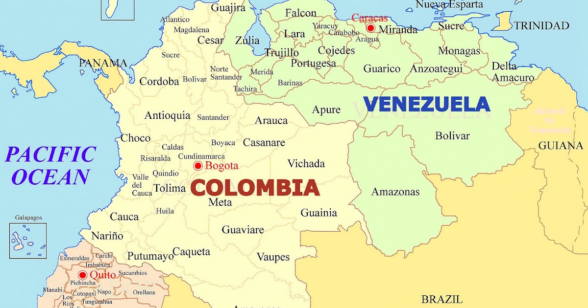 GEOGRAFÍA DE COLOMBIA Y VENEZUELA