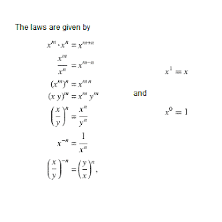 GCSE and A-Level Maths: Algebra: Index Numbers