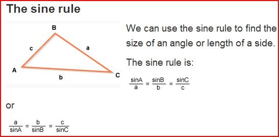 GCSE And A Level Maths Trigonometry Sine Rule