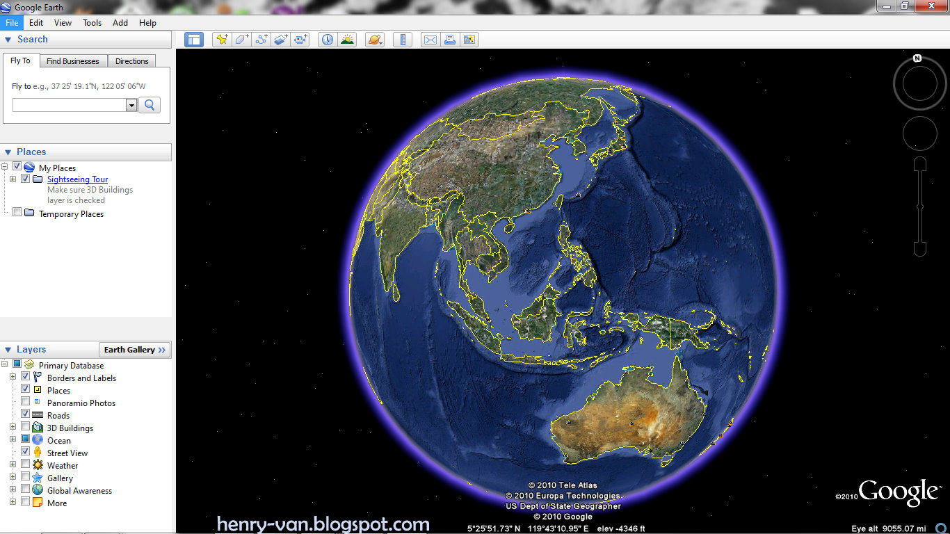 Google Earth 5.2.1.1588