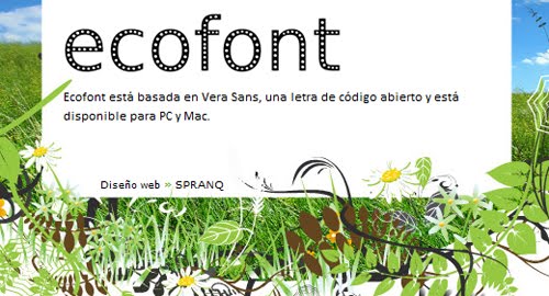 Ecofont: Tipografía perforada. - mirá mamá