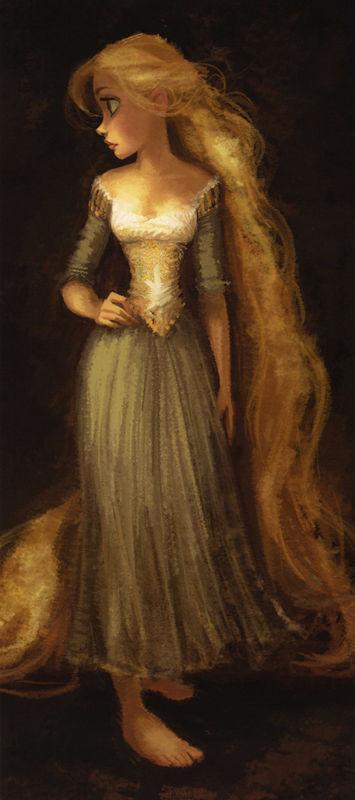 Rapunzel Disney Concept Sketches