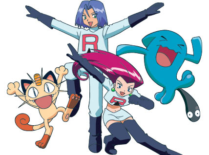 Membros da Equipe Rocket.