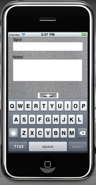 iPhone development: show text box while typing from keyboard/keypad in ...