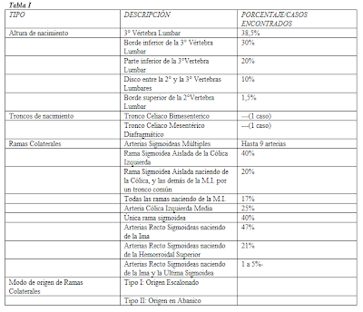 esplacnología: Arteria mesentérica inferior.