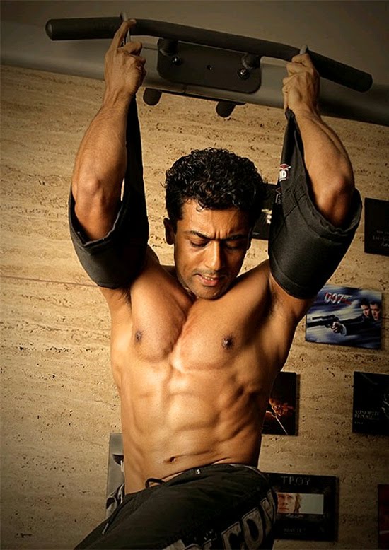 Tamil Maacho Hero Surya 8 pack body stills