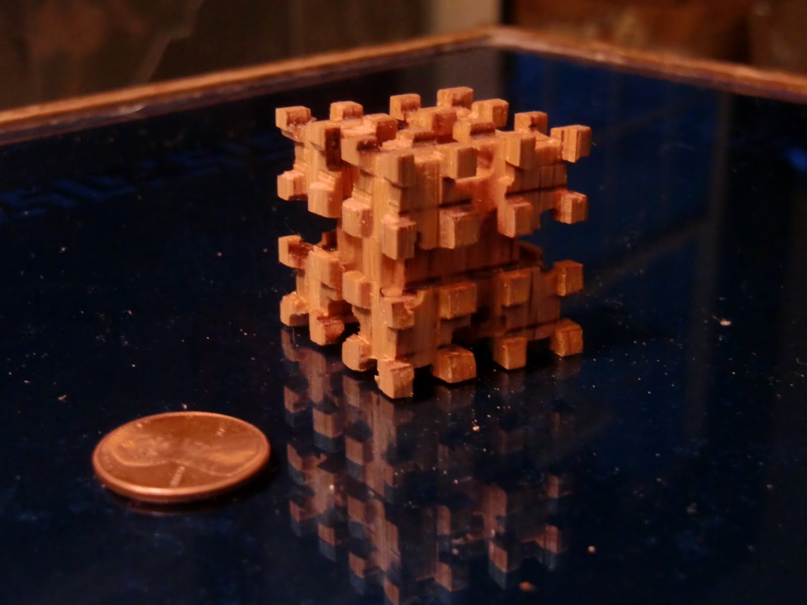 An Ocean Of Knowledge An Inch Deep: 3D fractals cut on a scroll saw