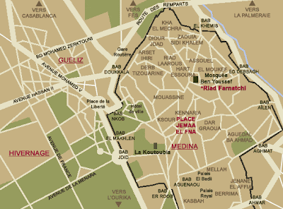 Cidades do Mundo – Marrakech – dois mapas | BLOG DA MARIAZINHA ...
