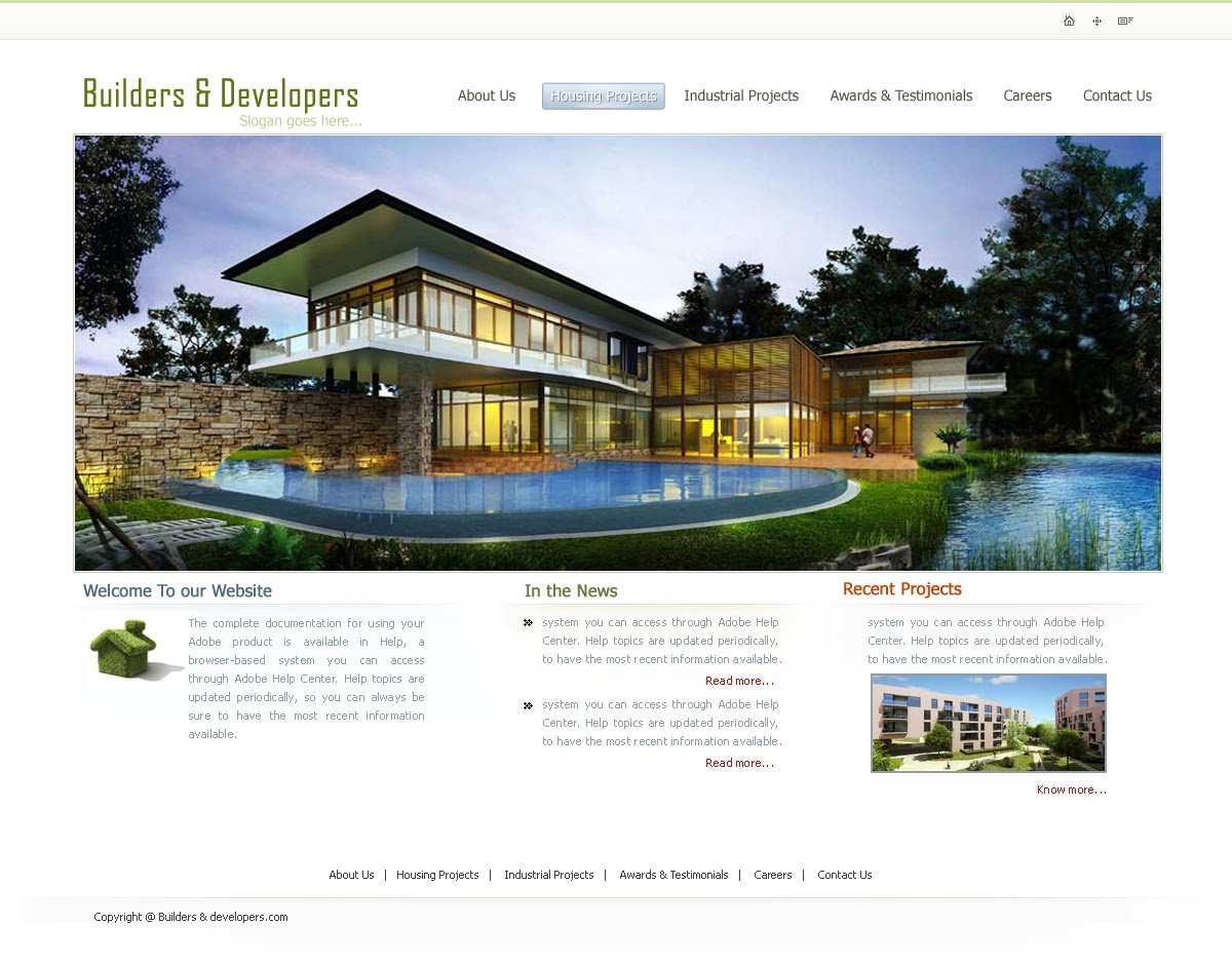 sagar a visualizer: Builders and Developers Sample Design