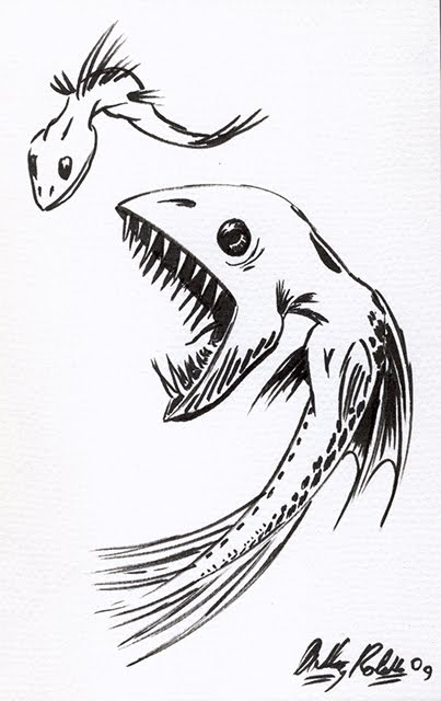 Art Blog of Anthony Rosbottom: Toothy Fish