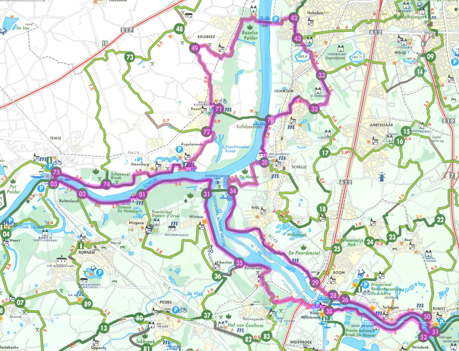 TOUR DE FRANS: Langs Dijle, Rupel en Schelde